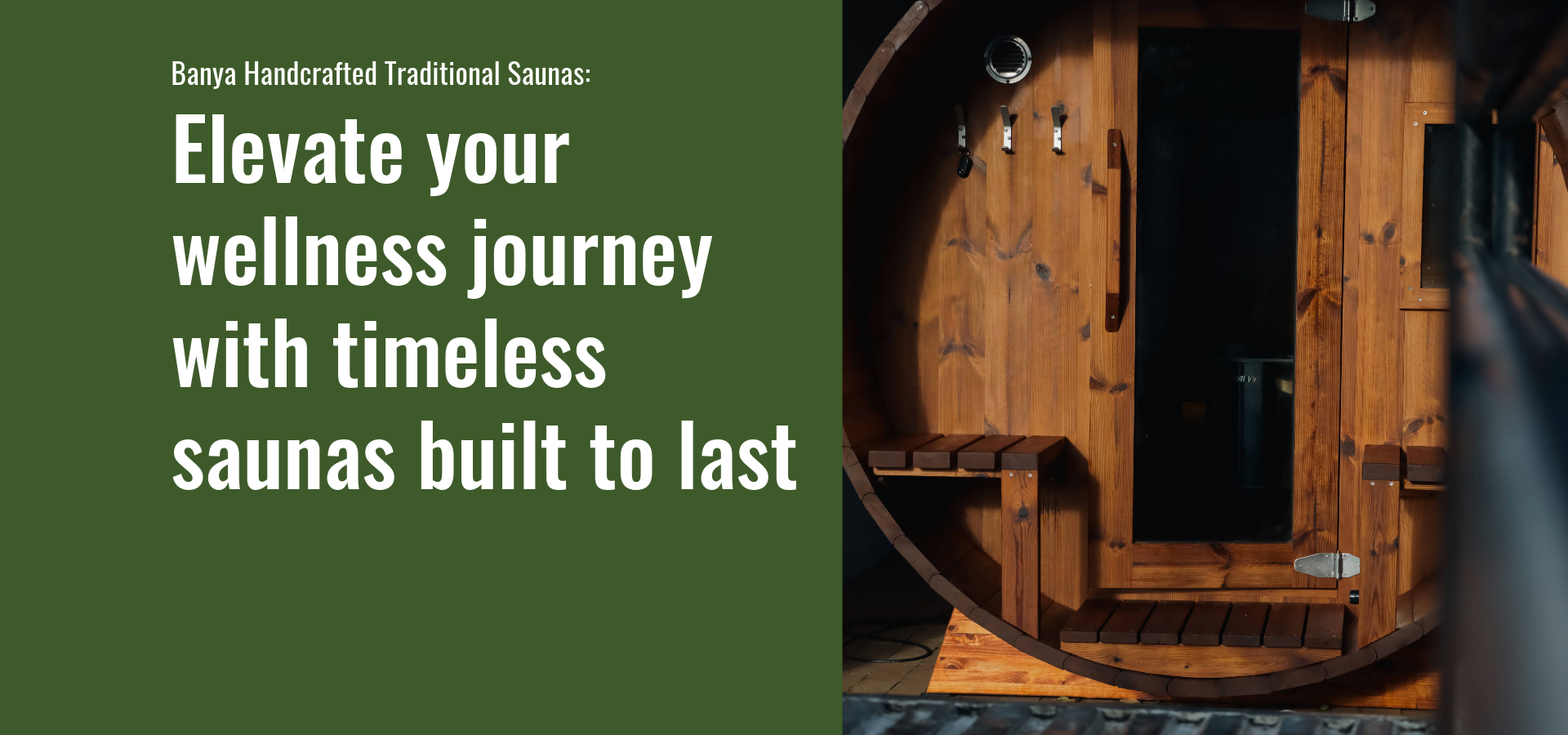 Custom Build Unique Banya Barrel Sauna